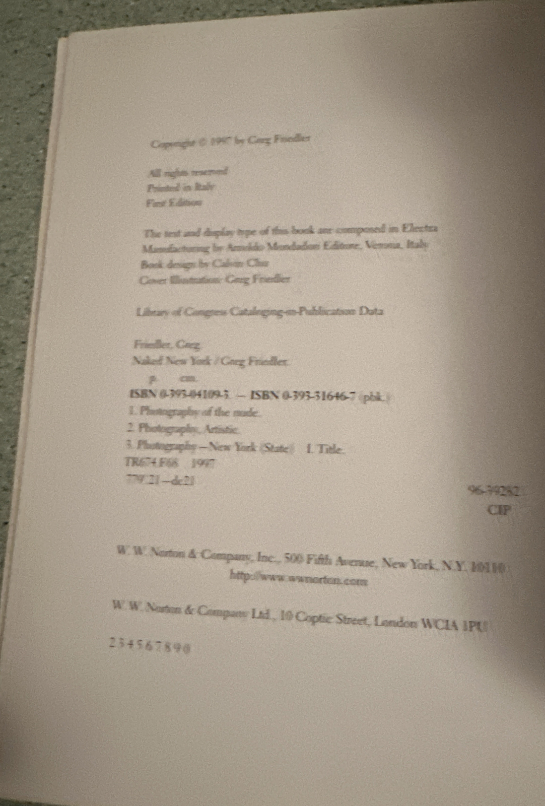 NNY Naked New York Adult Art Book Nudes Greg Friedler 1997 First ...