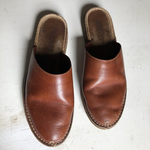 Cole Haan Country Mules Womens 8.5 Chestnut Brown Leather Mules Slides ...