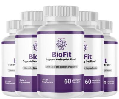 (5 Pack) BioFit Probiotic Pills Official, Max Strength Supplement, Bio ...
