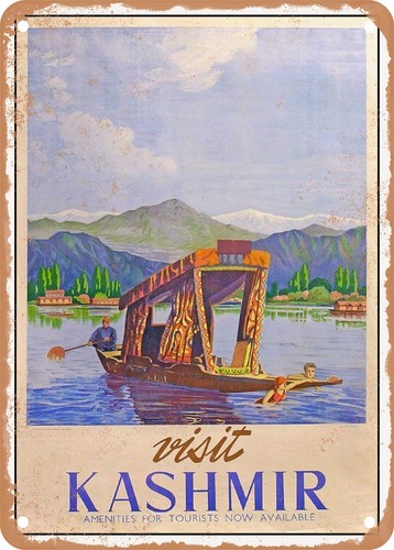 METAL SIGN - 1949 Visit Kashmir Vintage Ad | eBay