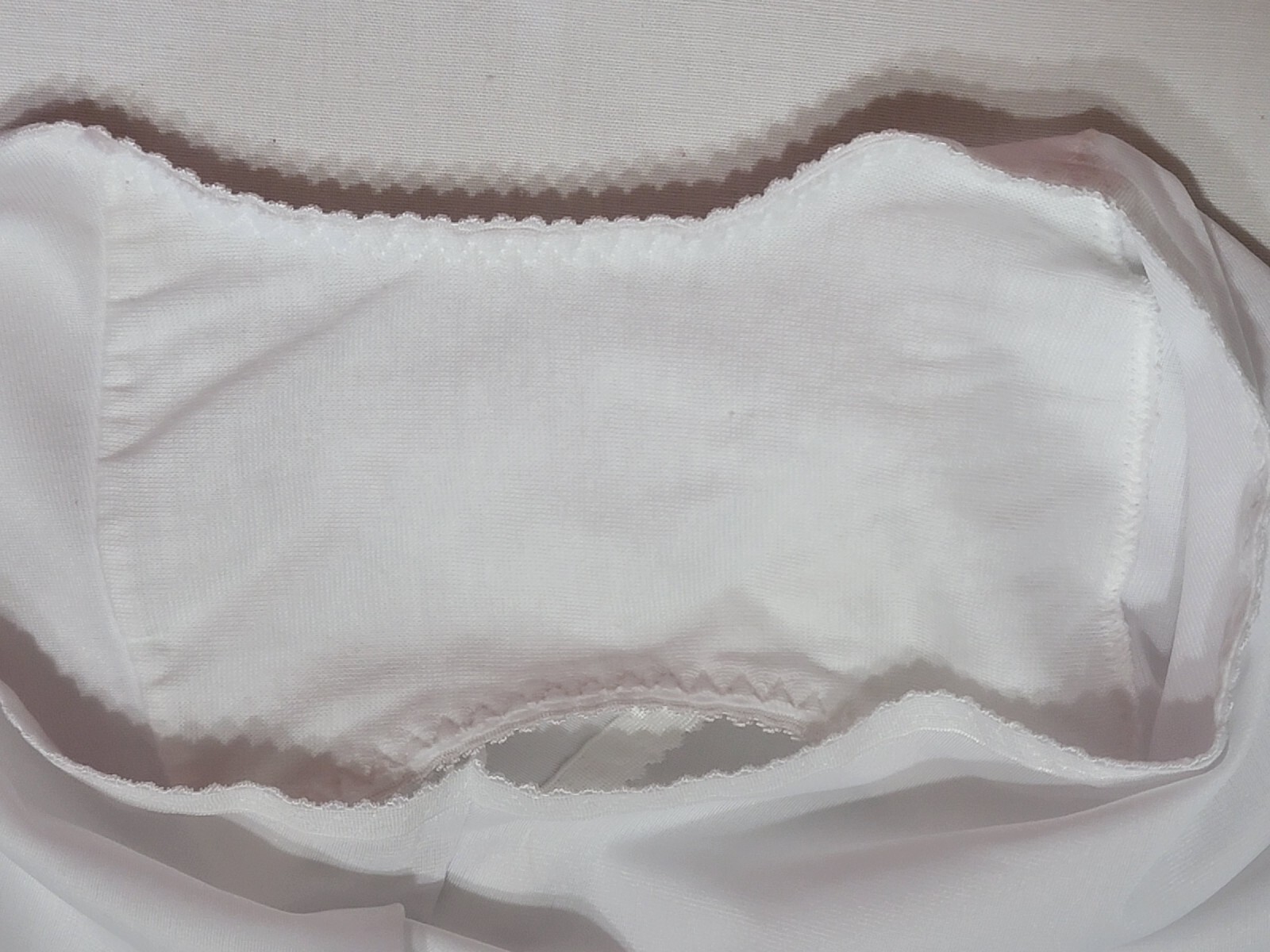 VINTAGE SHADOWLINE CLASSIC BRIEFS PANTY WHITE 17005 SIZE 1X NYLON ...