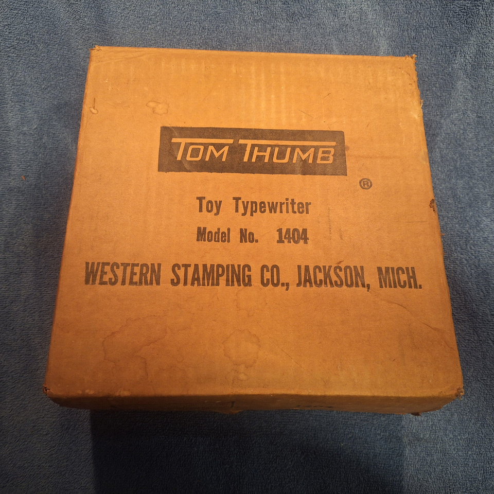 Vintage Tom Thumb Happi-Time Toy Typewriter Wth Box | eBay