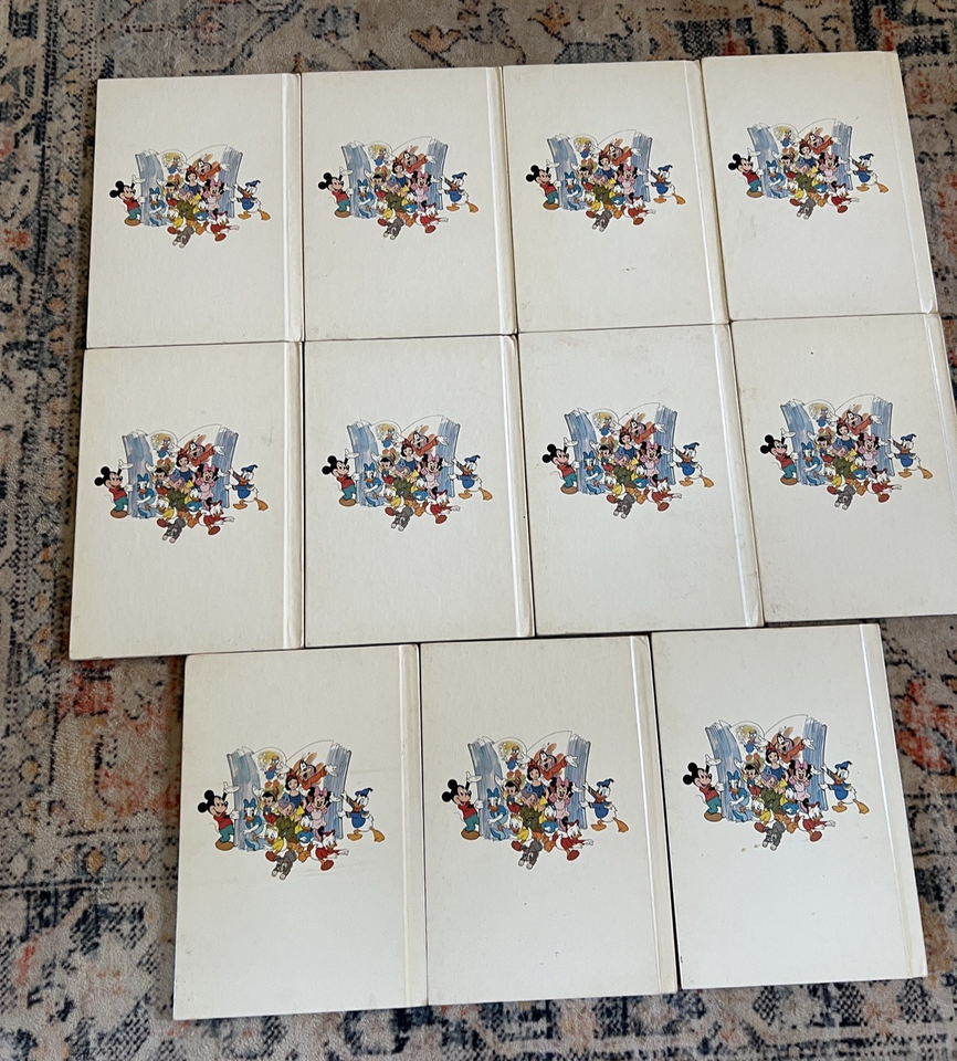 VTG Lot 11 Disney Rhyming Reader Books 1988 Grolier Publishing Mickey ...
