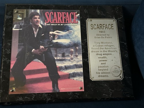 Scarface Al Pachino as Tony Montana Rare Wood Plaque | eBay