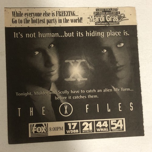 X-Files Fox Tv Series Print Ad Advert David Duchovny Gillian Anderson ...