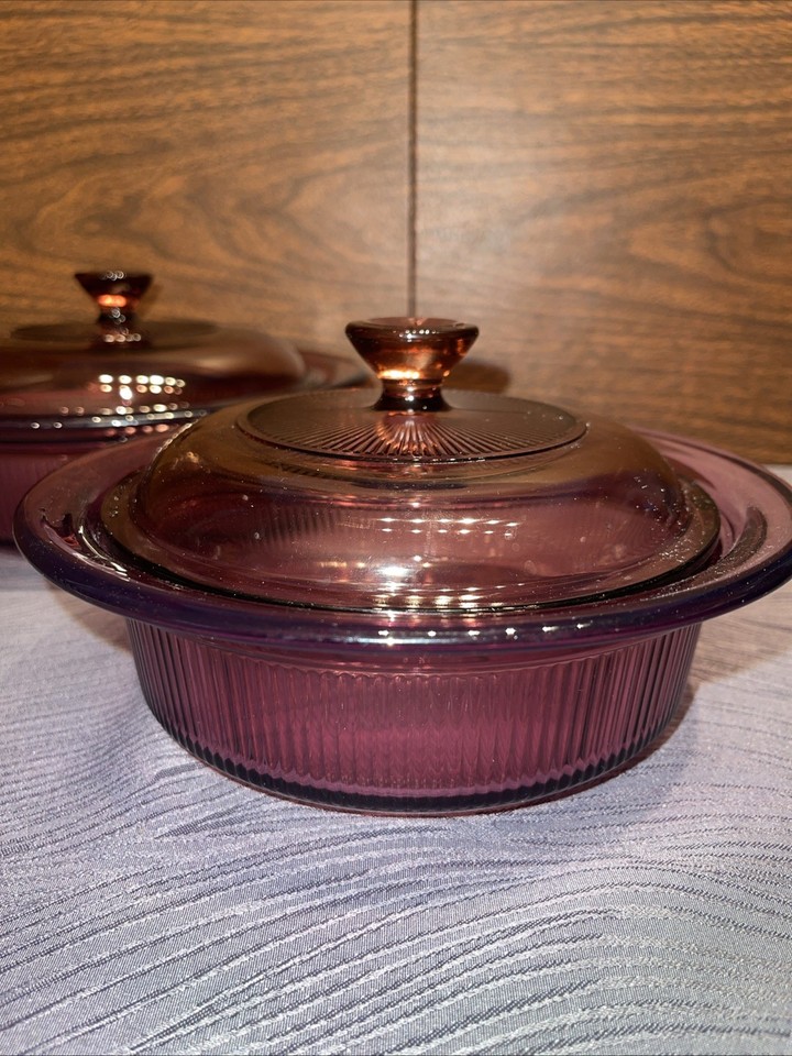 Corning Vision Ware Cranberry Pyrex V31B, V30B, V1.5C, And V1C | eBay