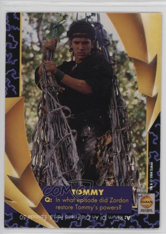 1994 Mighty Morphin Power Rangers VHS & DVD Insert Cards The Green ...