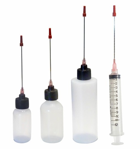 Plastic Squeeze Bottles 1oz,2oz,4oz,10ML Syringe 3" Applicators for Gun ...