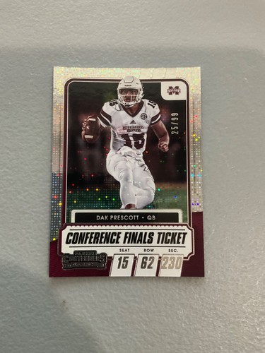 Dak Prescott 2021 Contenders Draft Picks Conference Finals Ticket 25/99 ...