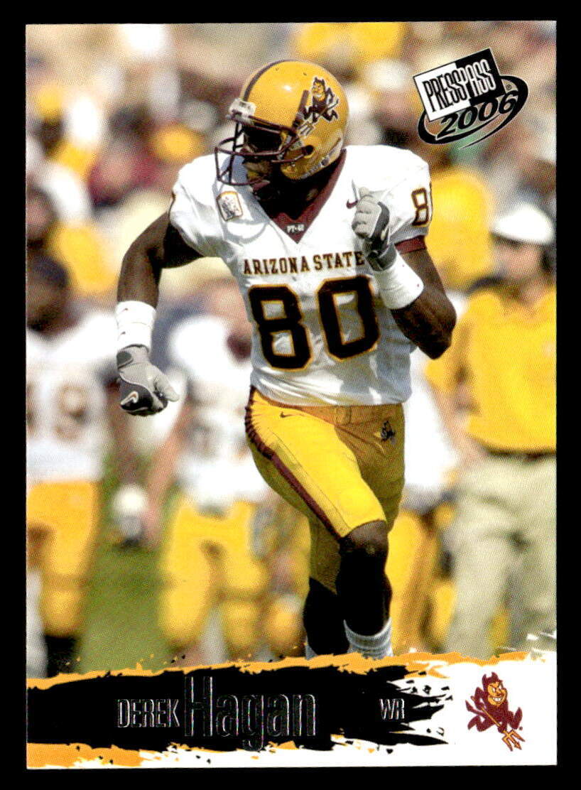 Derek Hagan 2006 Press Pass Card #20 Arizona State Sun Devils | eBay