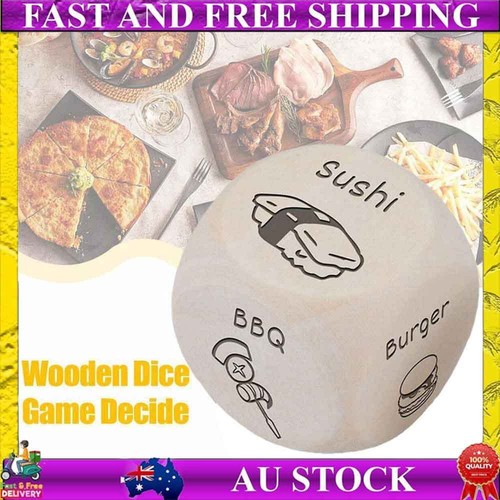 Creative Gourmet Decision Making Dice 6 Kind Of Food Dice AL | eBay