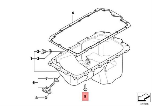 Genuine BMW X1 X3 Z4 E46 E60 E61 E81 Self-locking hex bolt M8x28.5 ...