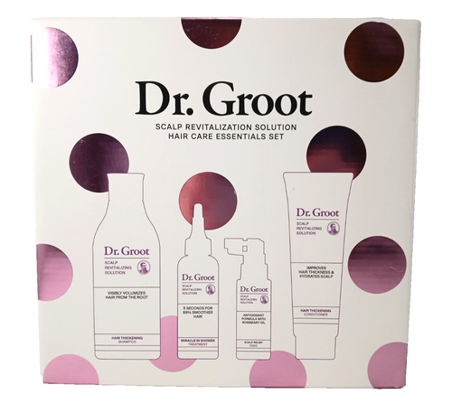 Dr. Groot HAIR THICKENING ESSENTIALS KIT Shampoo, Conditioner, Miracle ...