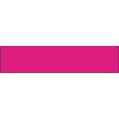 Pink Solid Blank Small Street Sign K-022 | eBay