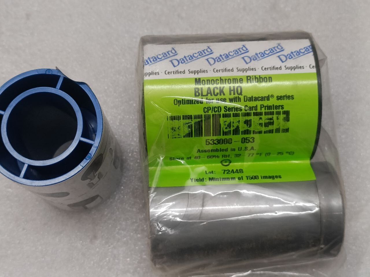 Black Monochrome Ribbon for Datacard 533000-053 1500 Prints Cd800 Cd810 ...