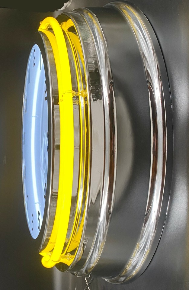 19" Caterpillar CAT Sign Double Neon Clock | eBay