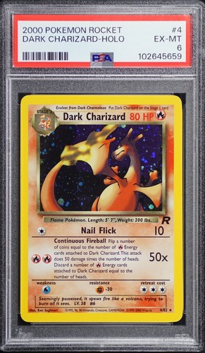 Pokemon TCG Team Rocket #4/82 Dark Charizard Holo Rare PSA 6 | eBay