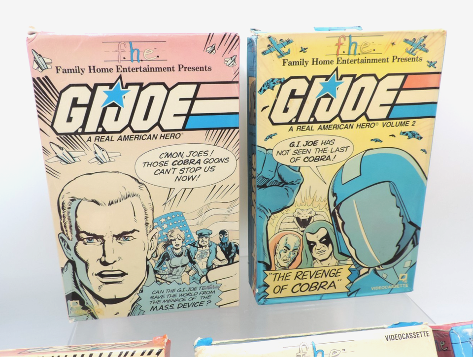 Lot (5) FHE Family Home Entertainment GI JOE VHS Tapes #1 2 3 6 7 / Ex ...