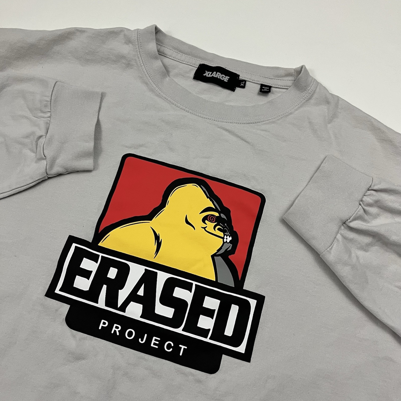 XLarge x Erased Project Long Sleeve T shirt XL Gorilla Ape Street Wear ...