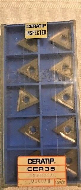 CERATIP Ceramic Inserts - CER35 - TNGG432AL - Qty. 10 NEW | eBay