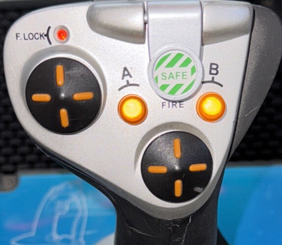 Saitek X45 PC Flight Control USB Flight Stick Only! Flight Simulator ...