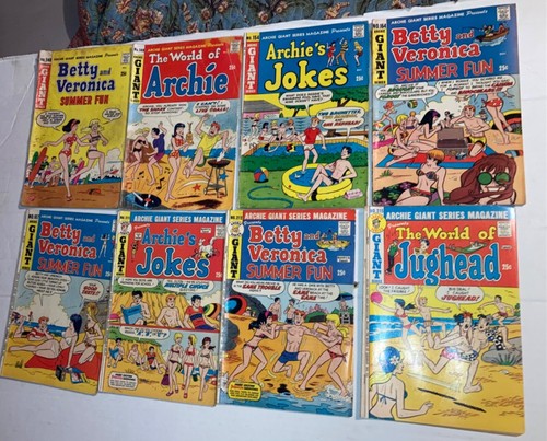 1966-1973 Archie Giant series comics-8 diff issues w/Swimsuit, bikini ...