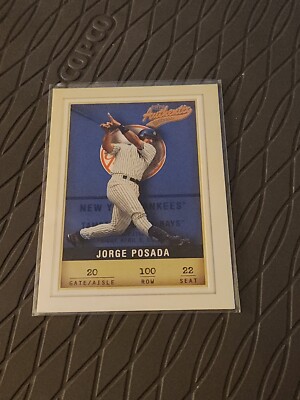Jorge Posada 2002 FLEER AUTHENTIX Baseball Card | eBay