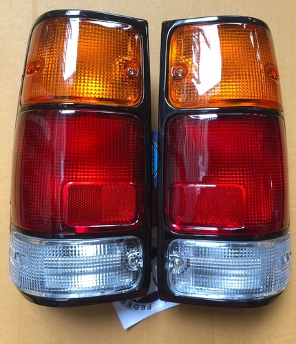 fit Isuzu Holden TF TFR Rodeo 91 - 96 Pair black x amber Tail Lamp ...