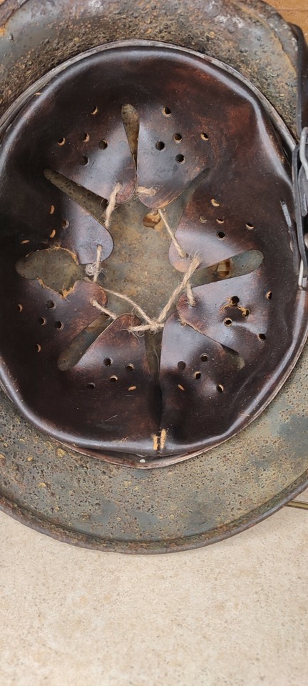 WW2 M35 German Helmet WWII M 35 Original Paint Combat size 64 Free ...