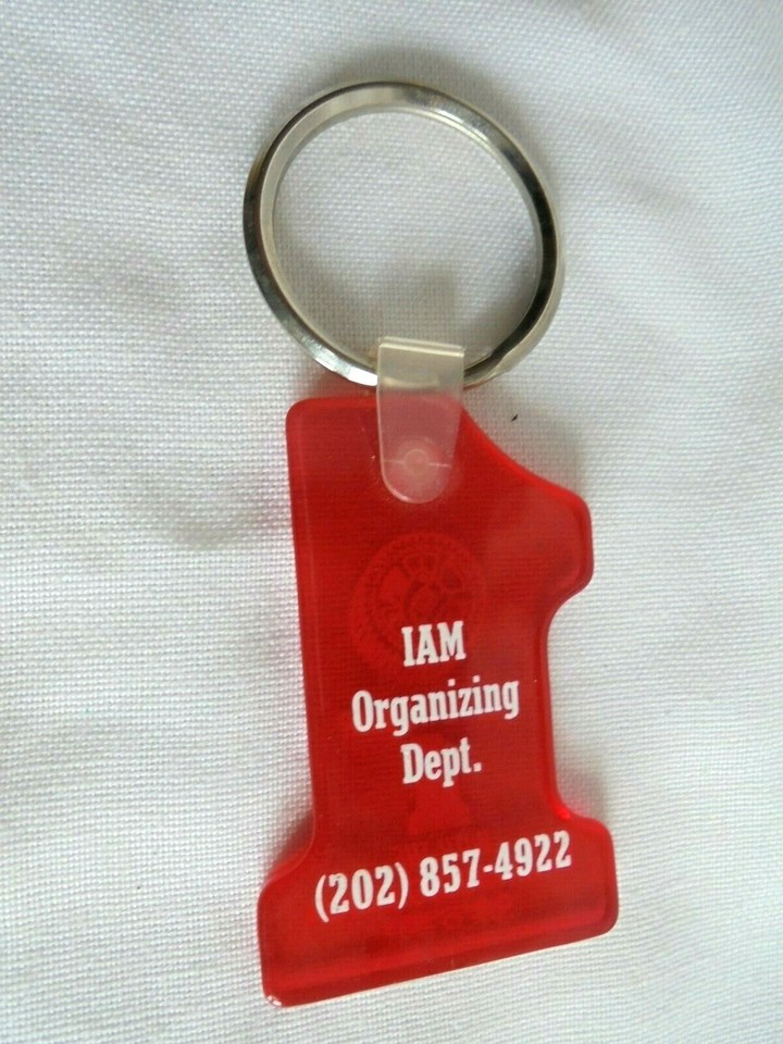 Vintage IAM International Association of Machinists Union #1 Keychain ...