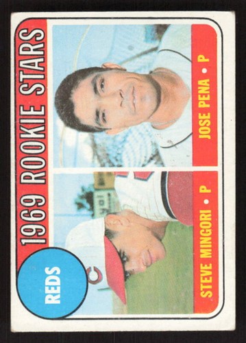 1969 TOPPS STEVE MINGORI 339 VG JOSE PENA RC BASEBALL CINCINNATI REDS ...