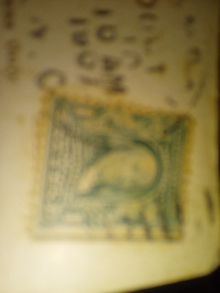 1908 1909 Green Ben Franklin One Cent Stamp Rare Original Franklin One ...