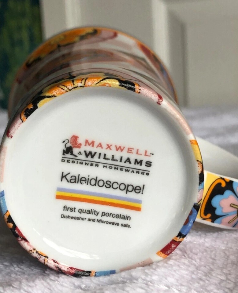 Maxwell & Williams Porcelain Mugs Kaleidoscope 4 Lovely Vintage 1980's ...