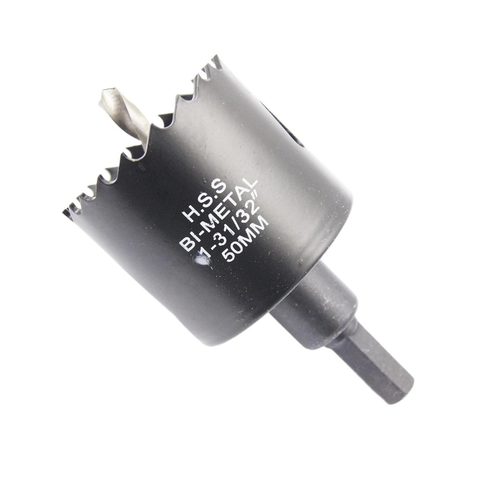 Heavy-Duty 50mm HSS Hole Cutter - Durable Bi-Metal Construction for ...
