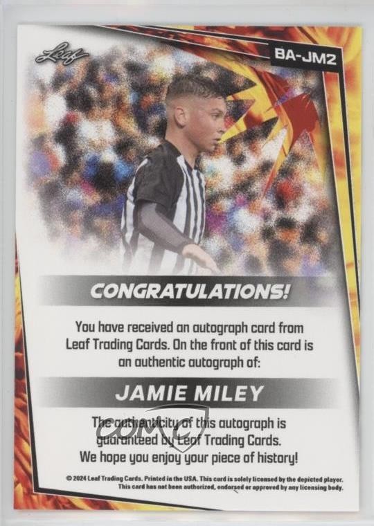 2024 Leaf Soccer Blaster Auto Jamie Miley #BA-JM2 Auto | eBay