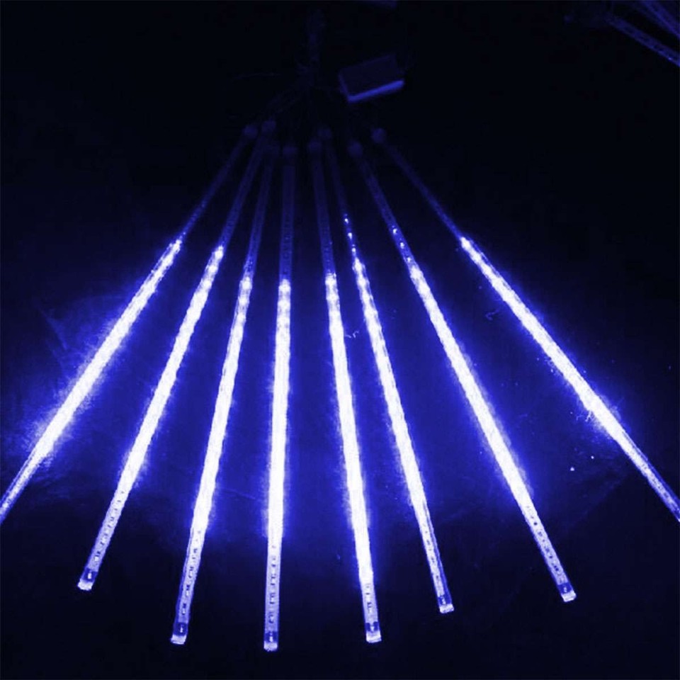 Meteor Shower LED Lights Waterproof Light Tube String Garden Outdoor ...