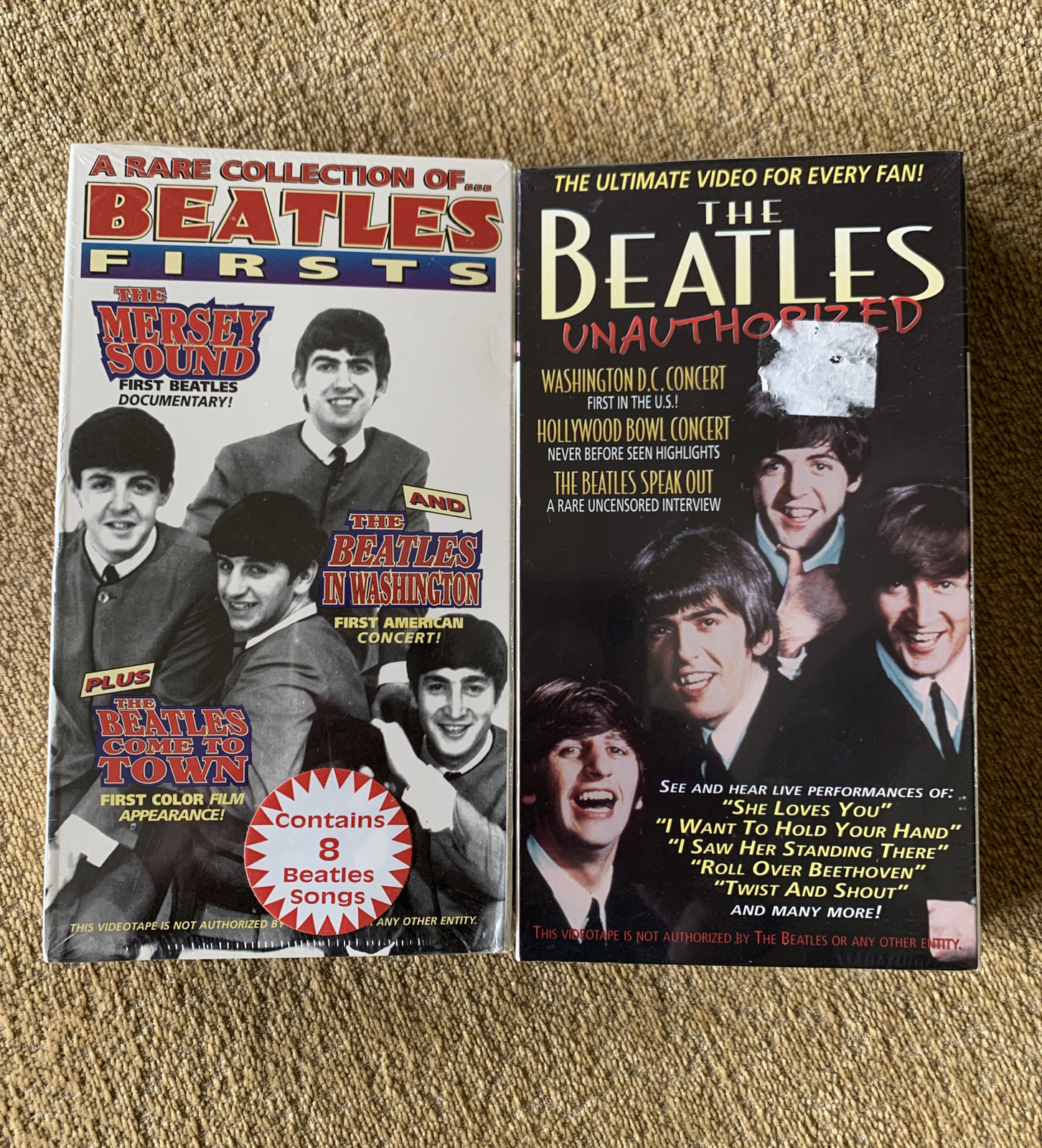 The Beatles Unauthorized & A Rare Collection Of First VHS Set | eBay