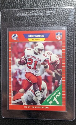 1989 PRO SET #494 BARRY SANDERS ROOKIE CARD RC DETROIT LIONS HOF | eBay