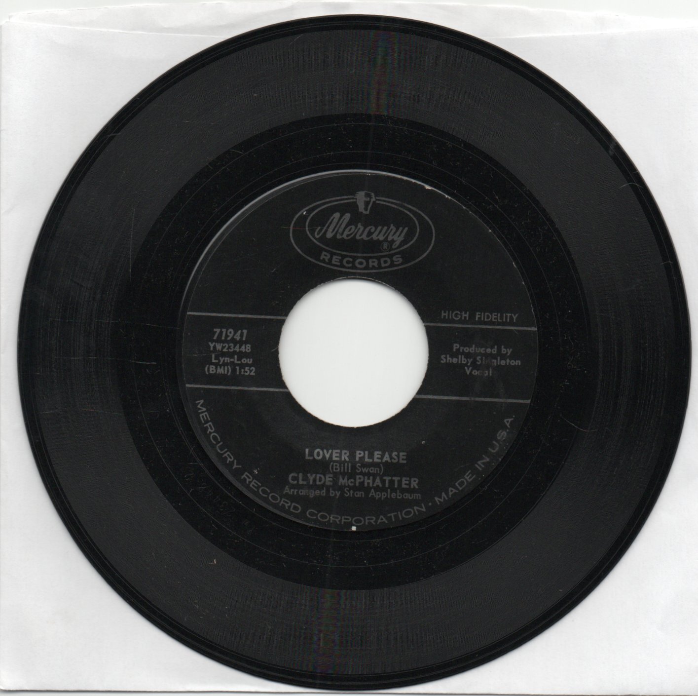 Clyde Mc Phatter Lover Please On Mercury Original 45 | eBay