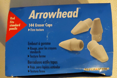 Paper Mate Arrowhead Eraser Caps 73015 144 Count ( a few may be missing ...