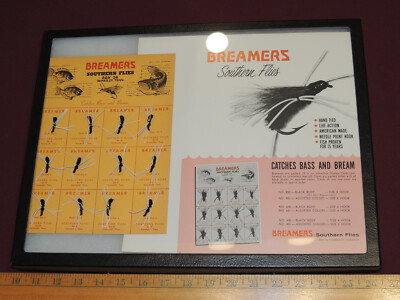 Vintage Breamers Southern Flies Display Poster and Full Card of NOS #6 ...