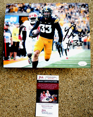 RILEY MOSS Iowa Hawkeyes SIGNED 8X10 Photo JSA COA D | eBay
