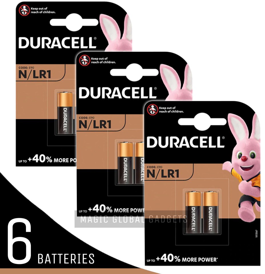 DURACELL LR1 N MN9100 1.5V ALKALINE BATTERY GP910A, 910A, E90, VERY ...