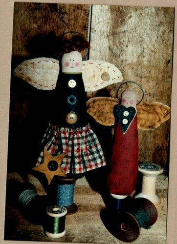 Angelic Relics Weighted Angels Stuffed Doll Pattern Primitive Folk Art ...