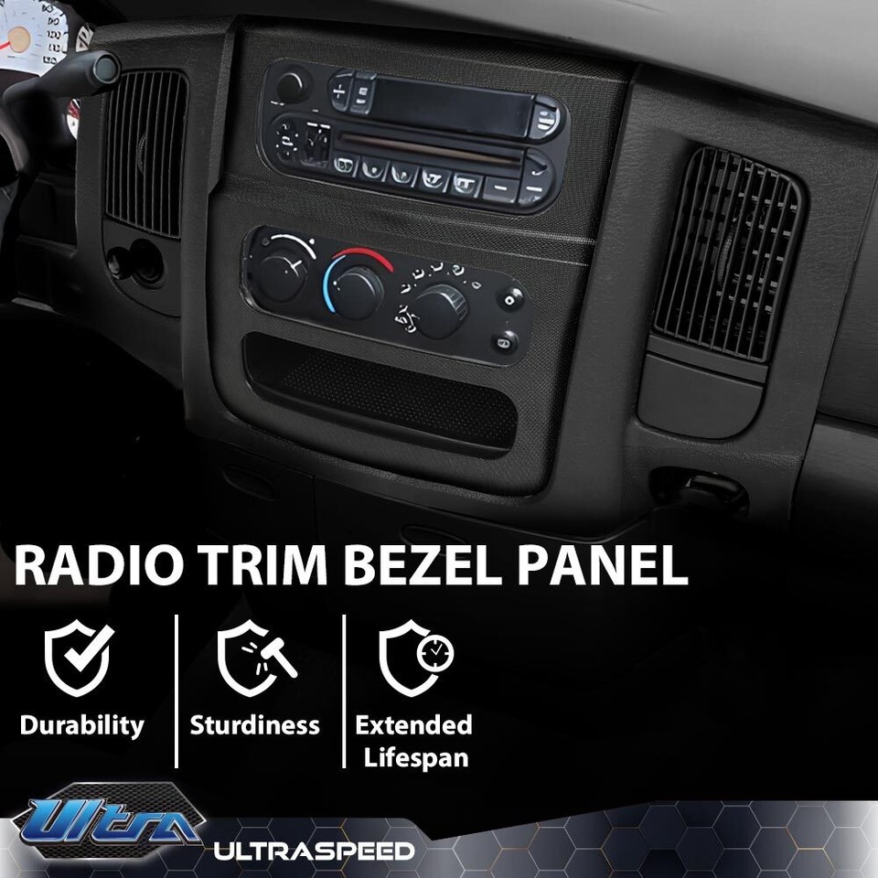 Fit For 2002-2005 Dodge Ram 1500 2500 3500 Dash Radio Bezel AC Vents ...