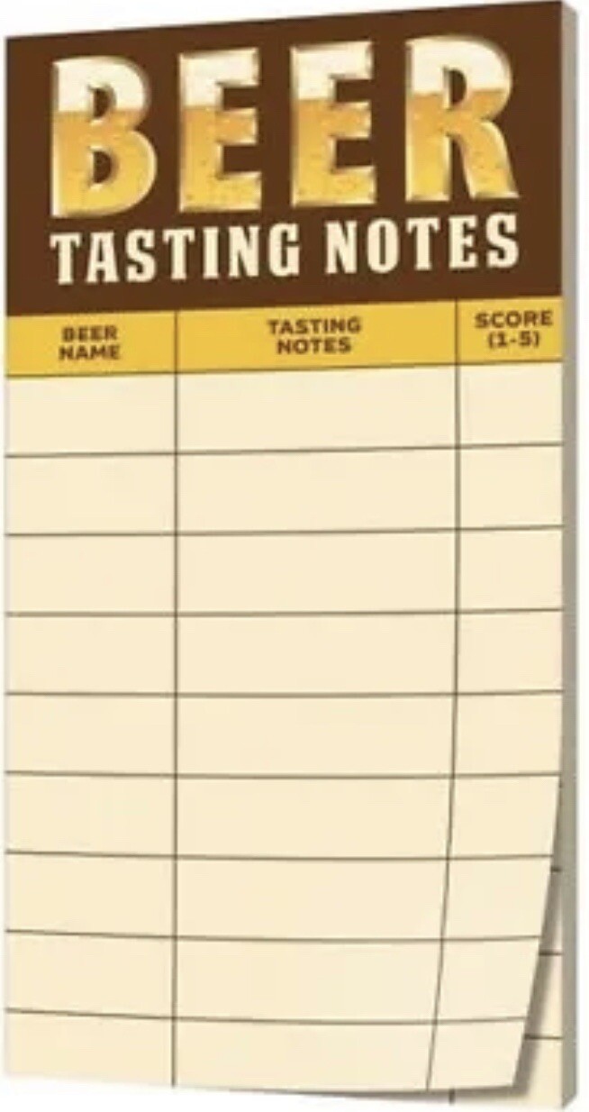 Cheers and Beers Beer Tasting Score Sheets 1 Pad w/30 Sheets 8" x 4 ...