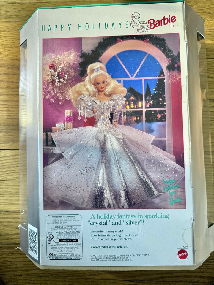 Happy Holidays 1992 Barbie Special Edition Doll #1429 Mattel SEE ...