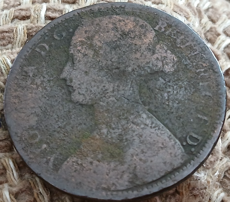 KEY DATE 1869 VICTORIAN ONE PENNY BUN/YOUNG HEAD COIN SEE PICS Z1000 ...