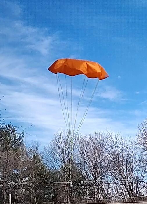 12" , 18" , 24" , 36" Circle ROCKET Parachutes Ripstop Fabric - Happy ...