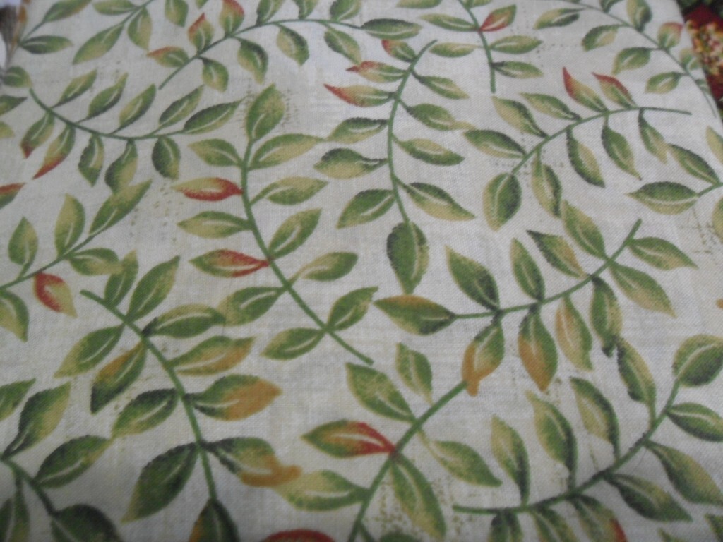 UNWASHED COTTON FABRIC OAKHURST TEXTILES - LEAF BRANCH BY SIGNATURE ...